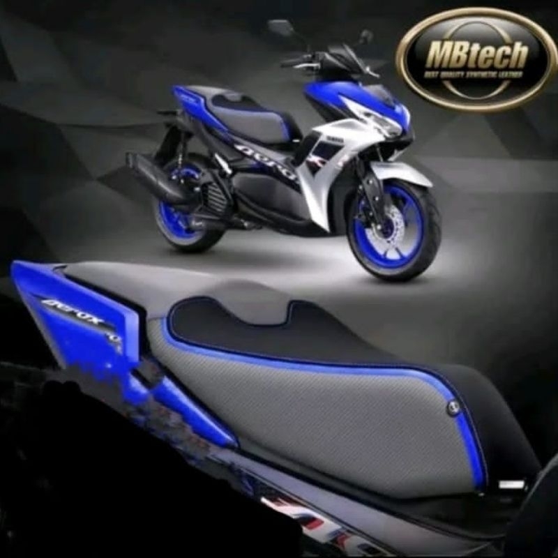 Jual Sarung Cover Jok Motor Aerox 155 Variasi Kulit MBtech Original | Shopee Indonesia