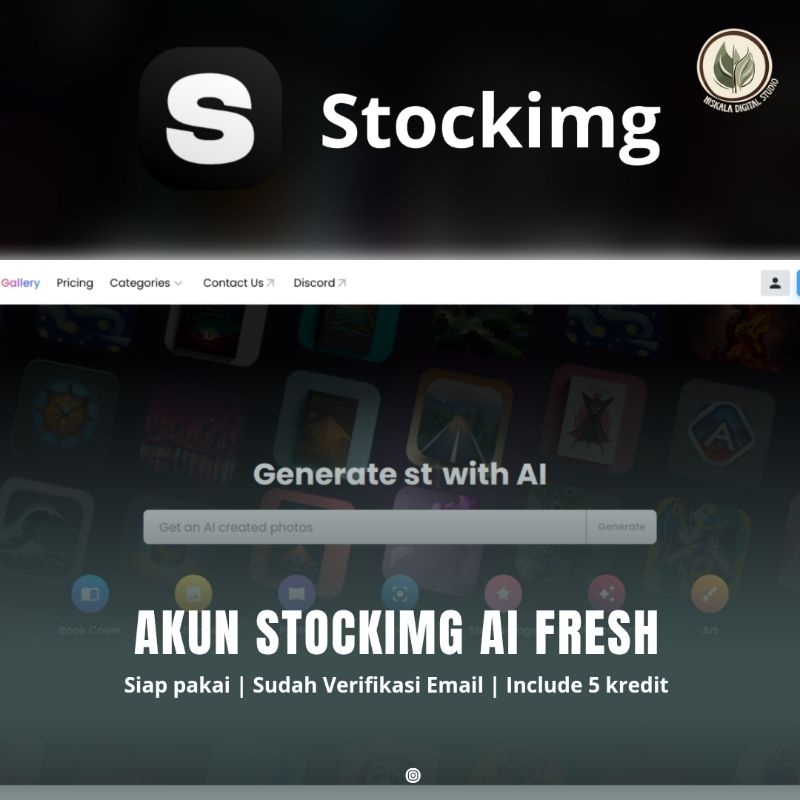 Jual AKUN STOCKIMG AI FRESH | Generator Image AI, Generator Logo AI ...