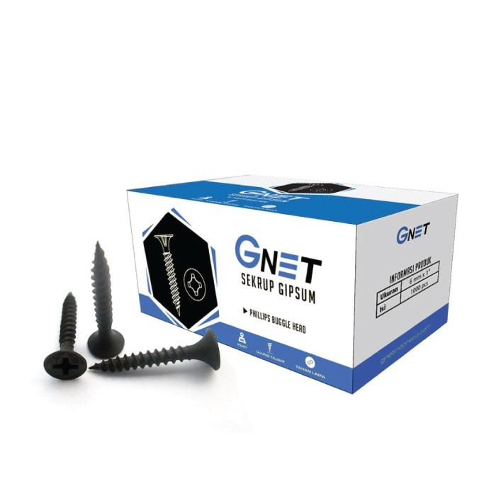 Jual GNET Screw Truss Skrup Baja Ringan Sekrup Roofing 55x45 12x45 1 ...