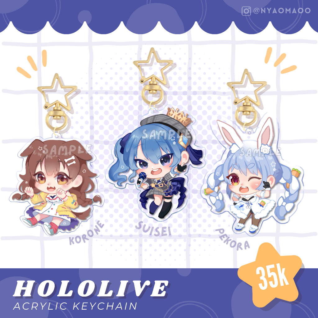 Jual [ Hololive ] Hololive Acrylic Keychain | Shopee Indonesia
