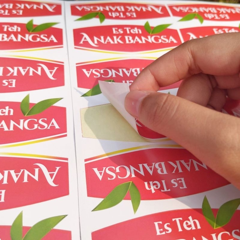 Jual stiker lebel es teh anak bangsa 50 pcs | Shopee Indonesia