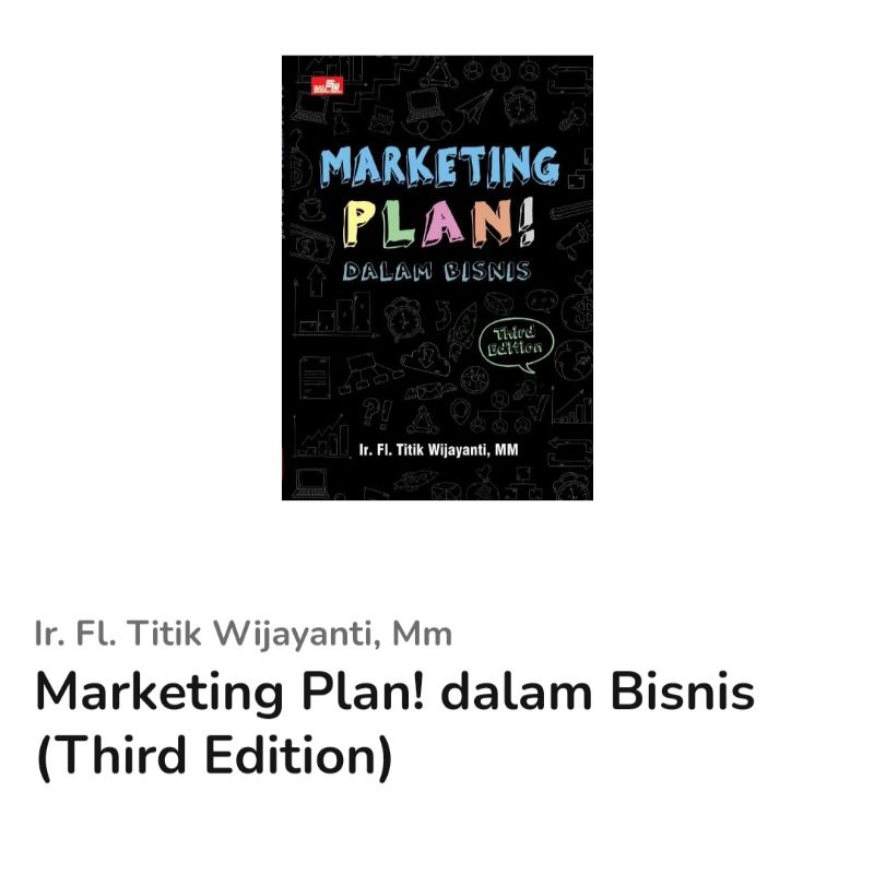 Jual Buku Marketing Plan dalam Bisnis Original Gramedia | Shopee Indonesia