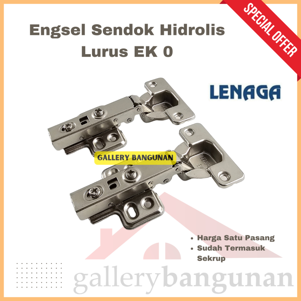 Jual Engsel Sendok Lurus Lenaga by Huben Slow Motion Lemari Soft Close ...
