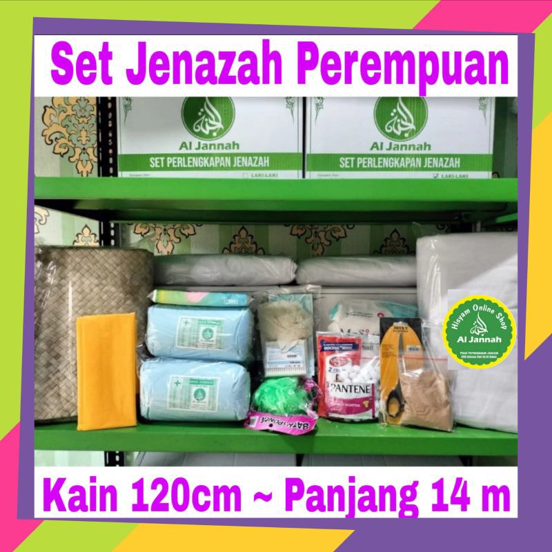 Jual Set Lengkap Perawatan Jenazah | Type Kain Kafan Lebar 120cm x 14m ...