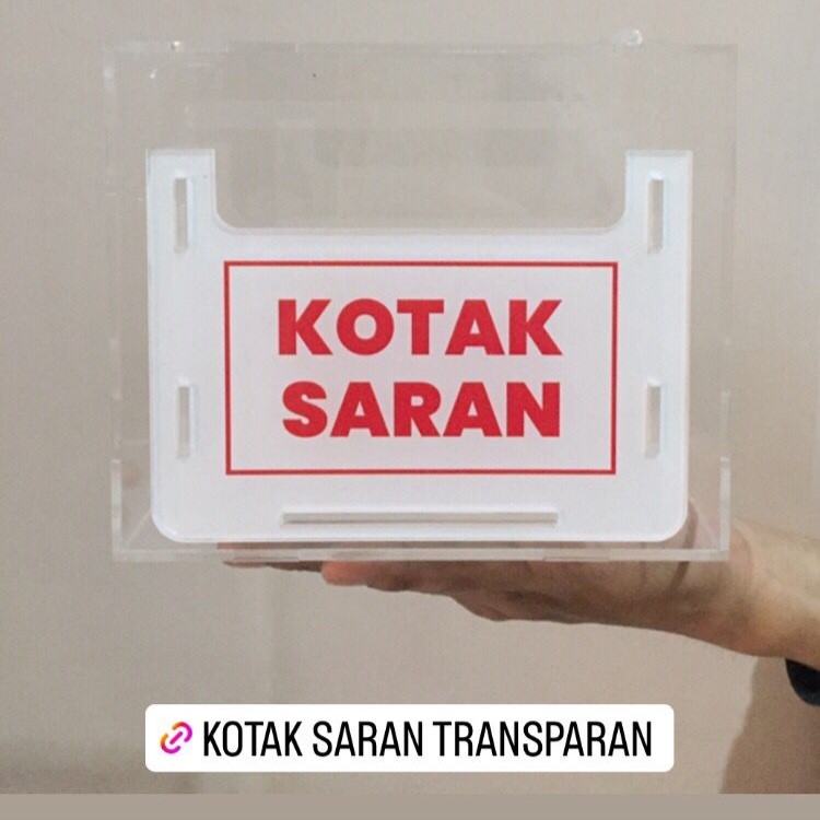 Jual Kotak Saran Akrilik, Kotak Saran Berbahan Akrilik, Kotak Saran ...