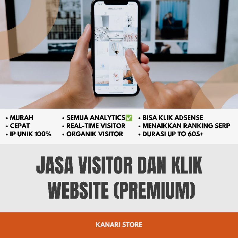 Jual JASA VISITOR/TRAFIK/TRAFFIC DAN KLIK WEBSITE PREMIUM | Shopee Indonesia