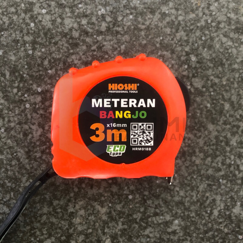 Jual Meteran / Rol Meter (BANGJO PLASTIK) HIOSHI 3m | Shopee Indonesia