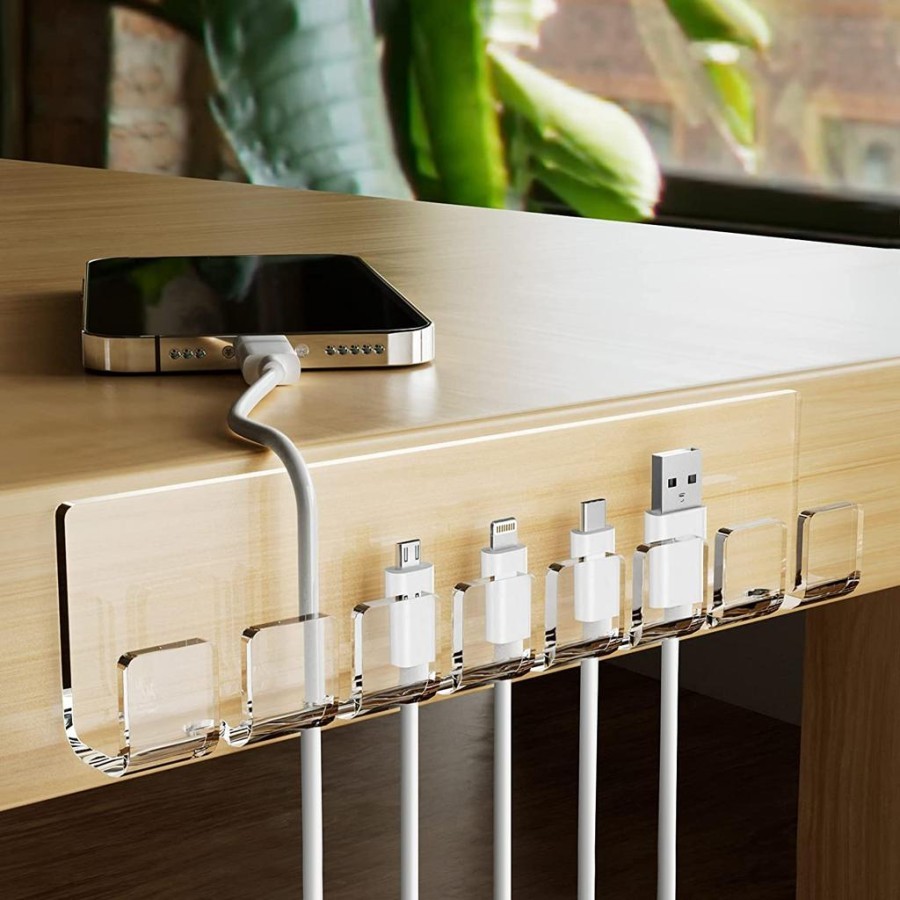 Jual Smart Cable Charge Wall Holder Acrylic - Bracket Kabel Kabel ...