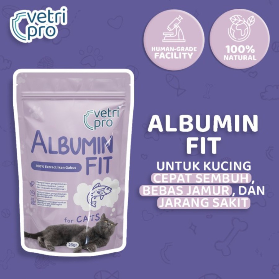 Jual ALBUMIN FIT by VETRIPRO - Multivitamin Vitamin Kesehatan Kucing ...