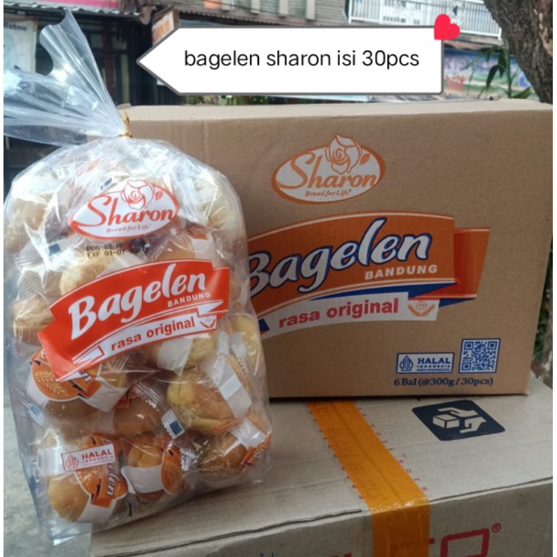 Jual BAGELEN SHARON 1 DUS isi 30pcs x 6 plastik/ball | Shopee Indonesia