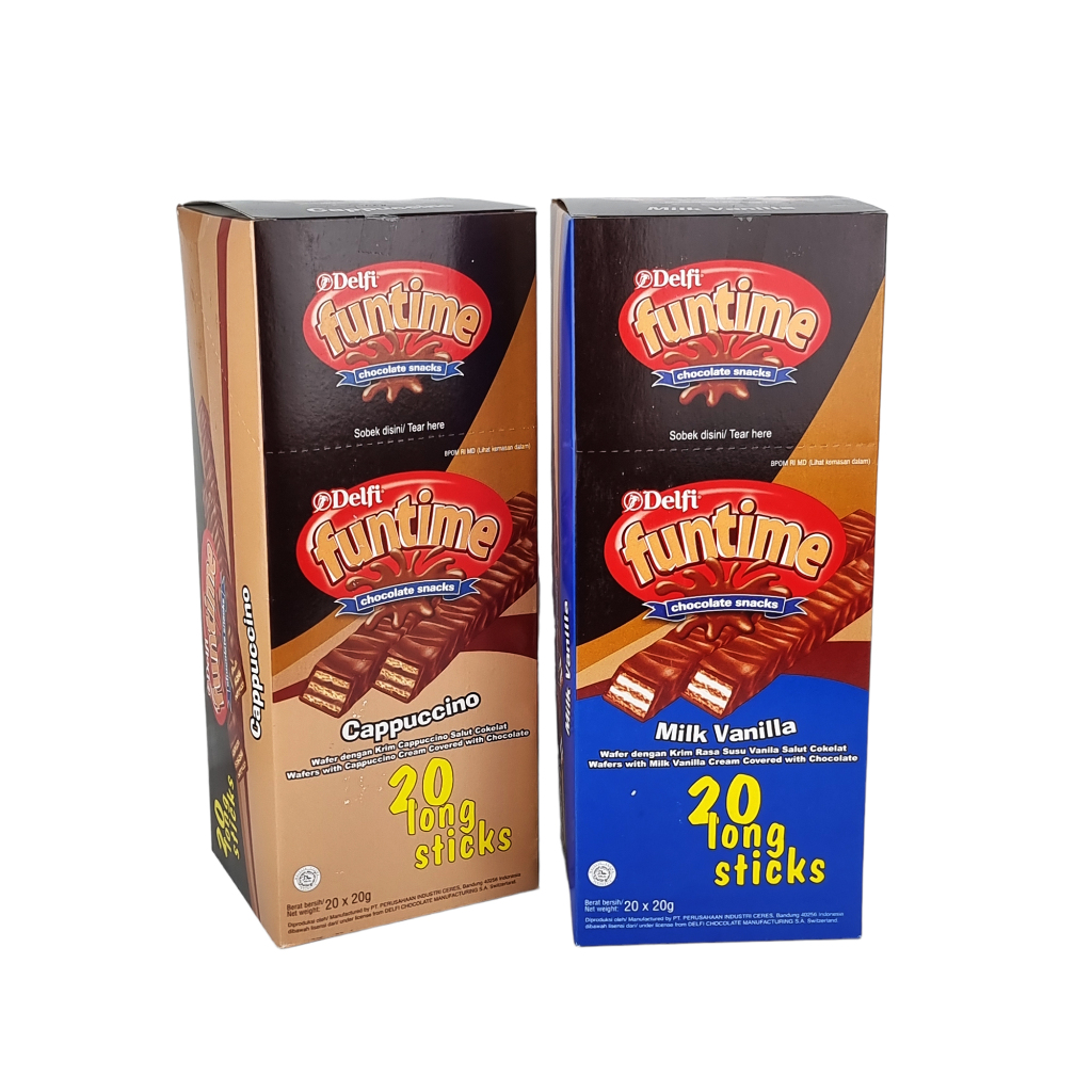 Jual Delfi Funtime Long Chocolate Snack | Shopee Indonesia