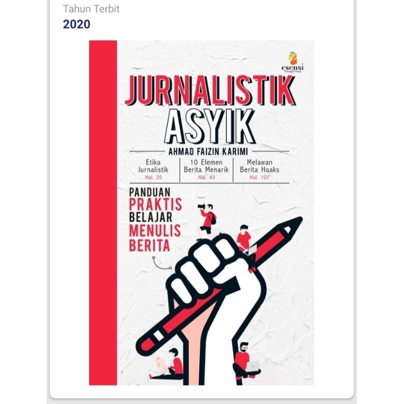 Jual ORI buku jurnalistik asyik panduan praktis belajar menulis berita edisi terbaru penerbit ...