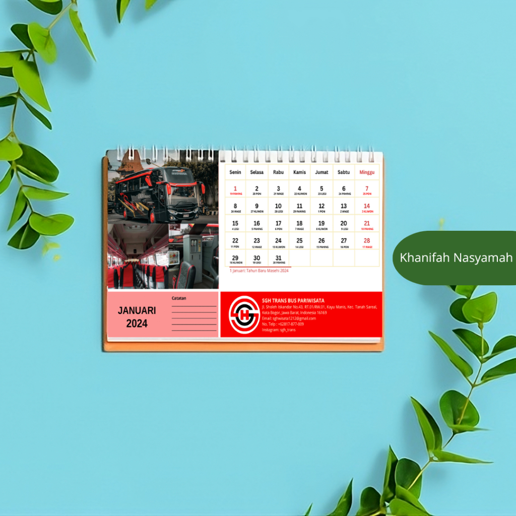 Jual KHANIFAH - CUSTOM KALENDER FORMAL DAN NONFORMAL 2024 | Shopee ...