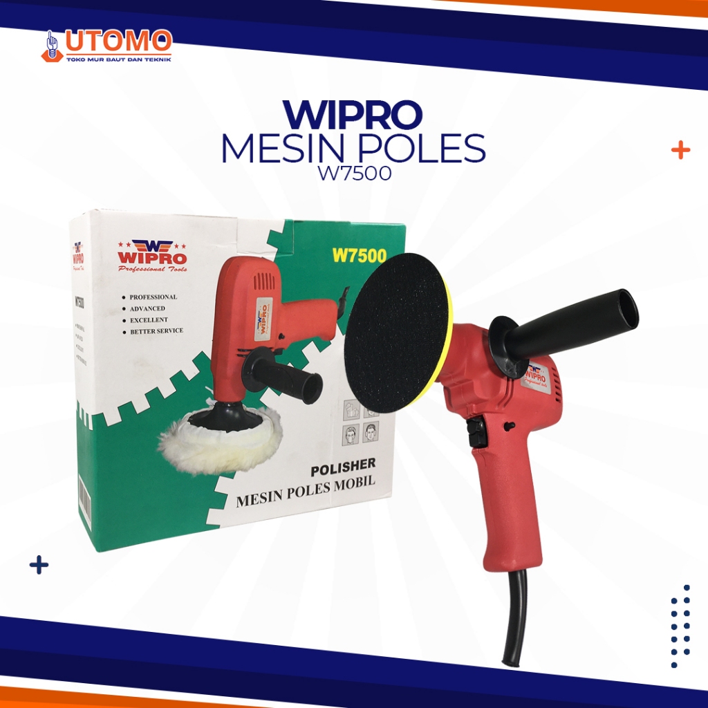 Jual Mesin Poles Mobil Komplit 5" WIPRO W7500 | Shopee Indonesia