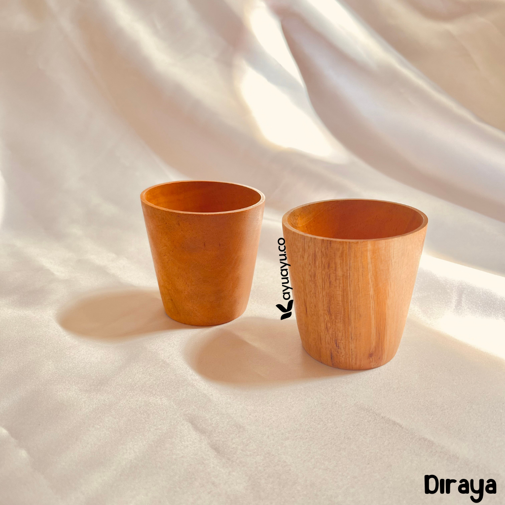 Jual GELAS KAYU MAHONI / GELAS KOPI / GELAS TEH / GELAS CANTIK / GELAS ...