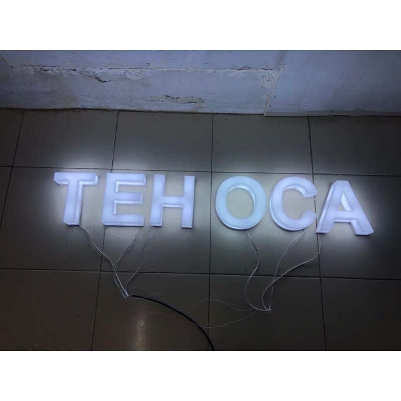 Jual Huruf 3D Akrilik Led/Huruf Timbul Akrilik Led | Shopee Indonesia