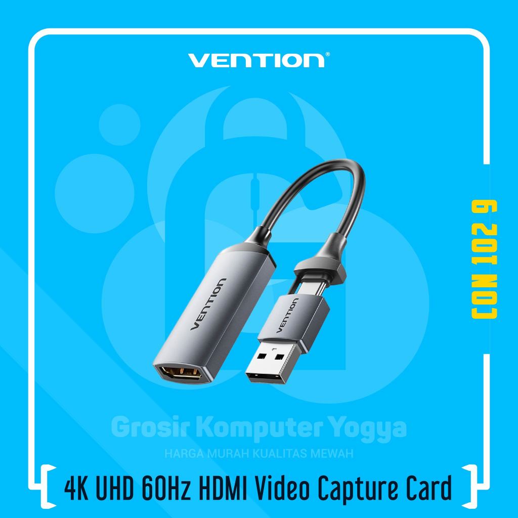 Jual Vention 4K UHD 60Hz USB Type-C / USB-A HDMI Video Capture Card ...