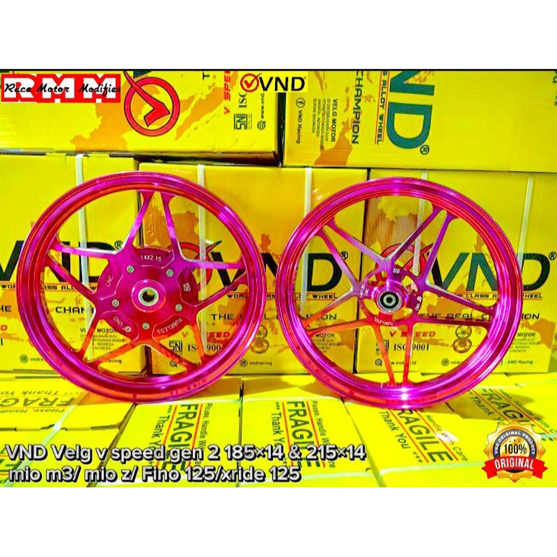 Jual VND Velg V speed gen 2 185×14 & 215×14 mio m3/ mio z/ Fino 125 ...