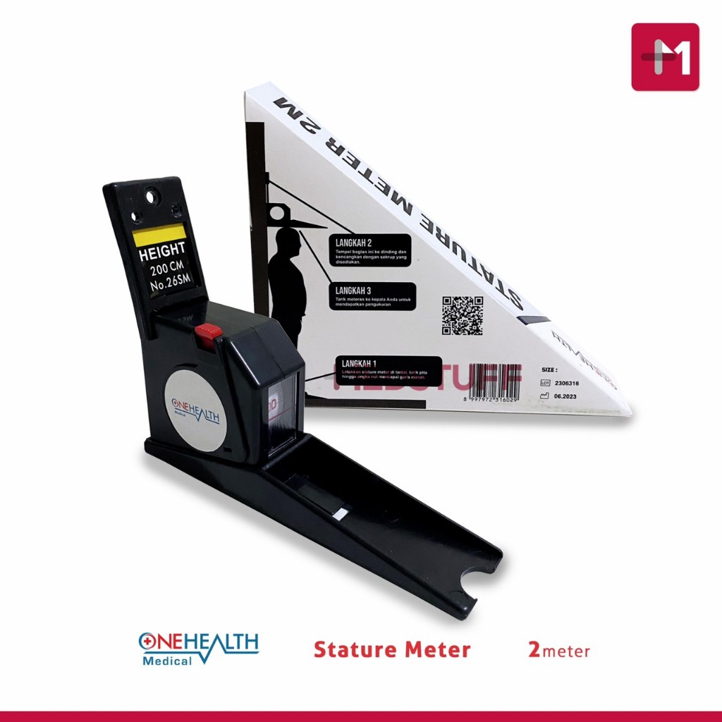 Jual Stature Meter Onehealth 2meter Pengukur Tinggi Badan | Shopee ...