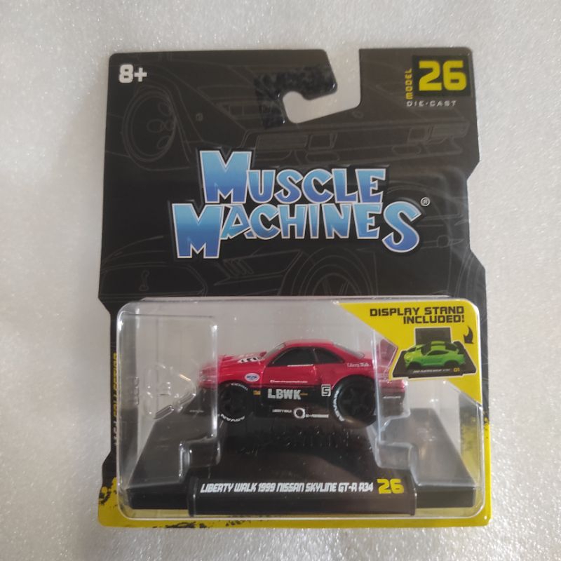 Jual MAISTO MUSCLE MACHINES 1999 NISSAN SKYLINE GT-R R34 LBWK ...