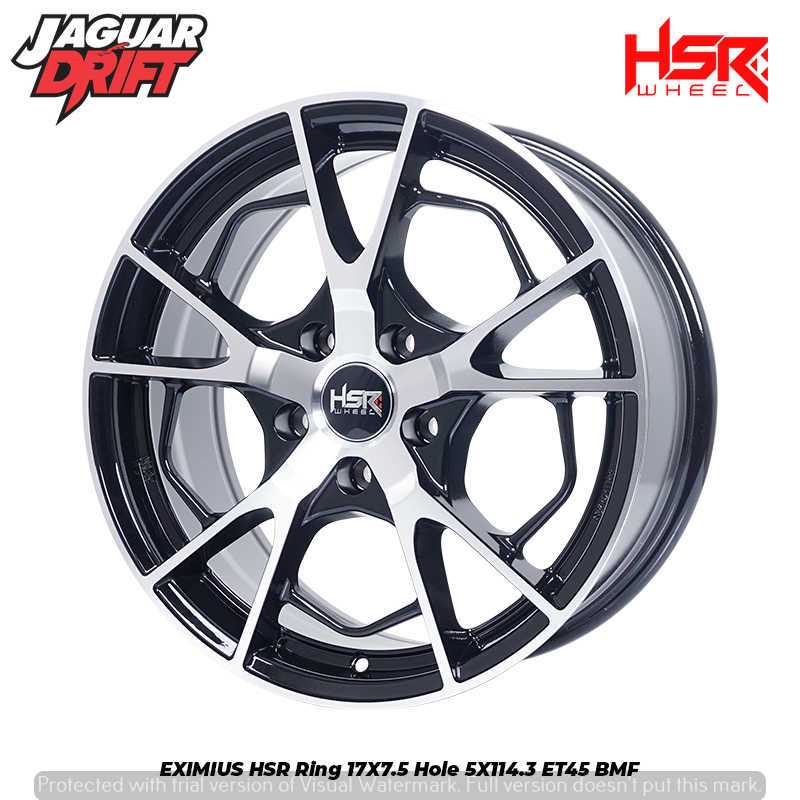 Jual VELG MOBIL SIGLE PCD 5 X 114 HSR RING 17 EXIMIUS WARNA BLACK POLIS - INNOVA XPANDER HRV ...