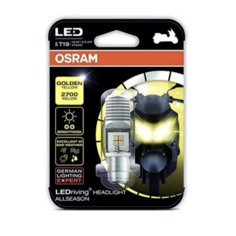Jual Bohlam Lampu Motor Matic OSRAM LED T19 M5 H6 Kuning Yellow 2700K ...