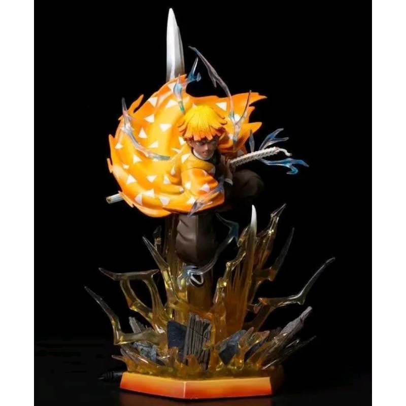 Jual Action Figure Zenitsu Agatsuma LED Kimetsu No Yaiba Demon Slayer ...