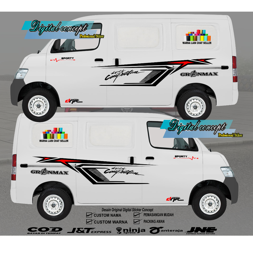 Jual sticker apv gran max stiker mobil luxio grandmax apv list body wrc ...