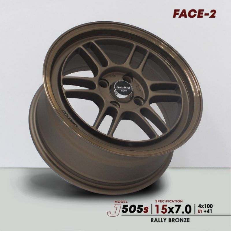 Jual Velg rpf ring 15 lebar 7 et 41 pcd 4x100 bronze | Shopee Indonesia