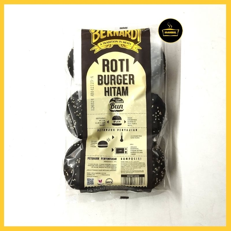 Jual BERNARDI (New Black), VITALIA Roti Burger Wijen | Shopee Indonesia