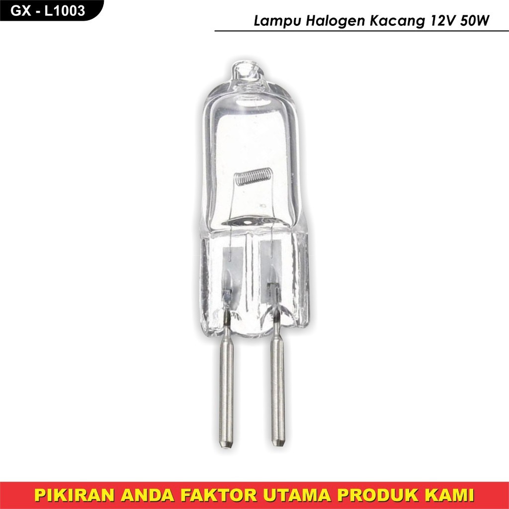Jual LAMPU HALOGEN KACANG PUTIH KUNING MODEL L1003 12V 220V 20W/50W/35W ...