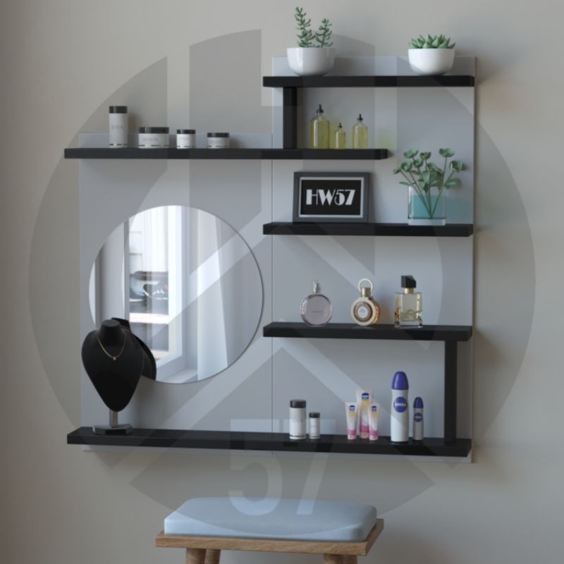 Jual rak dinding minimalis rak rias rak kaca rak gantung | Shopee Indonesia