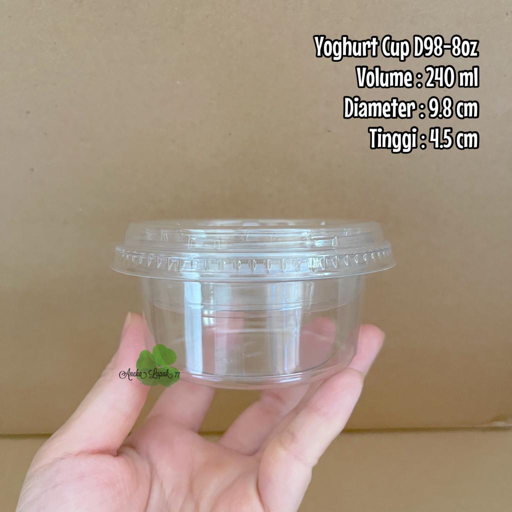 Jual Cup Yoghurt Gelas Puding 8oz 10oz 14oz 16oz 1 SET (50 pcs) CUP ...