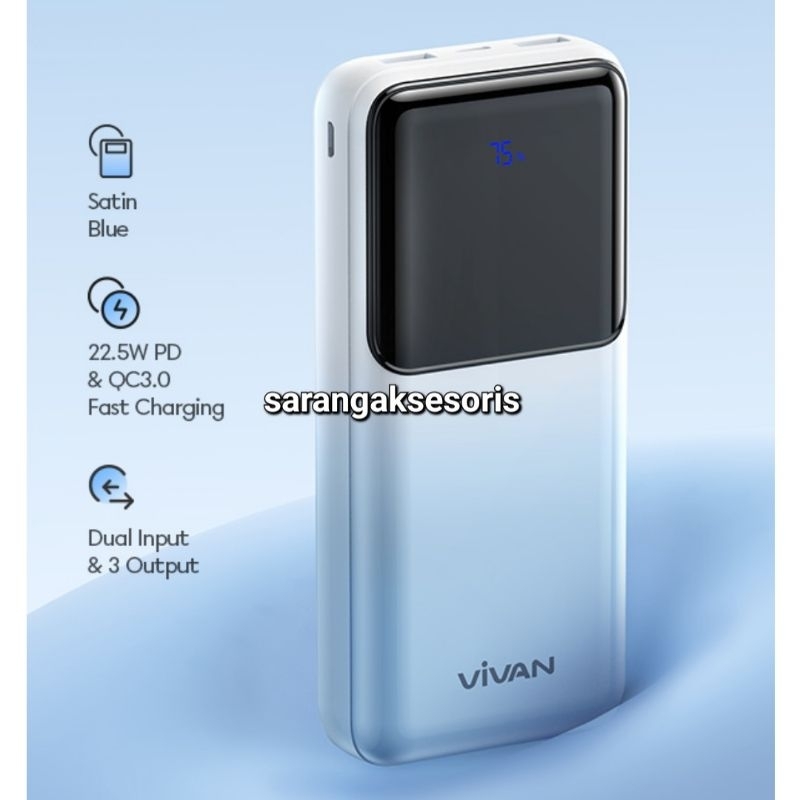 Jual Vivan VPB-D20 Power Bank 20000mAh Fast Charging 22.5W iPhone ...