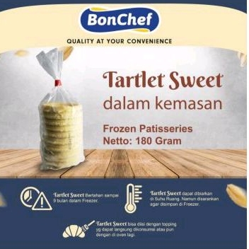 Jual Tartlet Sweet Bonchef 18gr isi 10pcs/Tartlet Bonchef/Pie/Kulit Pie ...