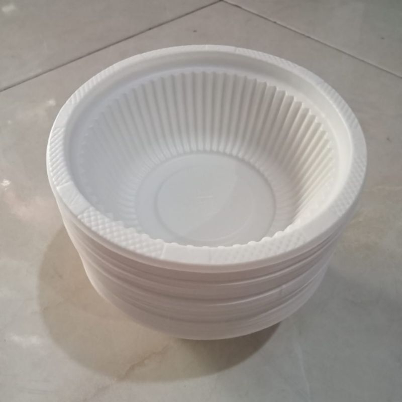 Jual Mangkok Plastik Putih M-5 (isi 50 Pcs), M-6 (isi 50 Pcs), M-7 (isi ...
