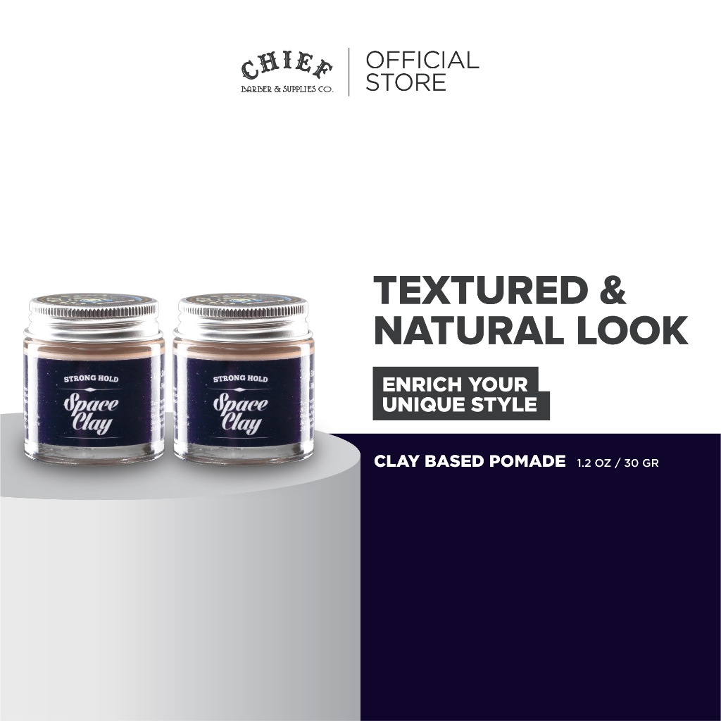 Jual CHIEF SPACE CLAY TRAVEL MINI PACK - Men's Hair Styling Waterbased ...