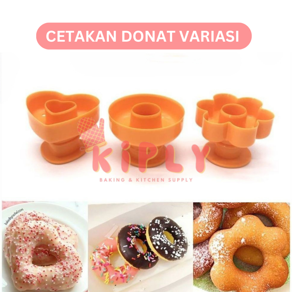 Jual Cetakan Donat variasi/Cetakan Donat Love/Cetakan Donat Bunga ...