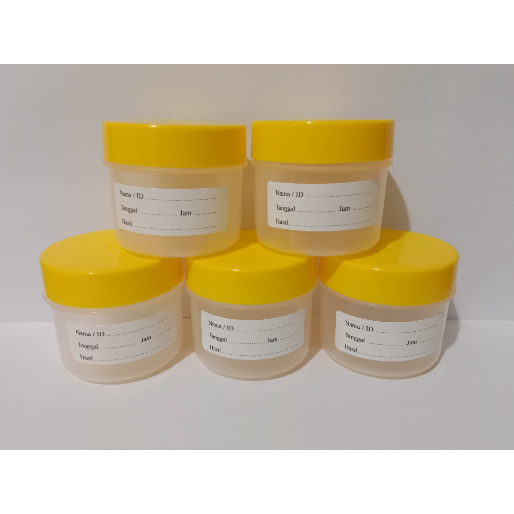 Jual COD - Sample Container Urine Non Steril 60ml vidaplus Pot Plastik ...