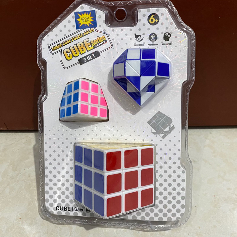Jual Noyya Toys Mainan Rubic Cube 3in1 Puzzle Dadu Mainan Edukasi Anak ...