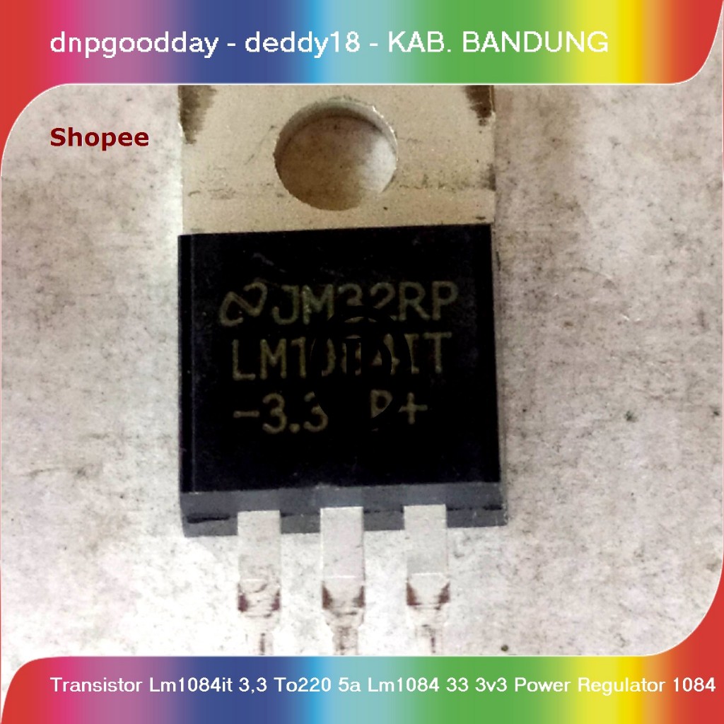 Jual transistor lm1084it 3,3 to220 5a lm1084 33 3v3 power regulator ...