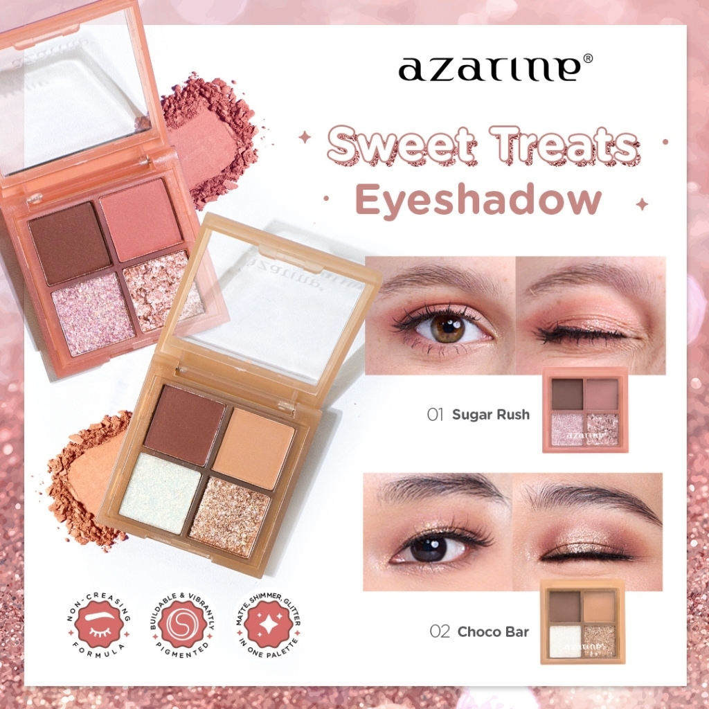 Jual Azarine Sweet Treats Eyeshadow | Shopee Indonesia