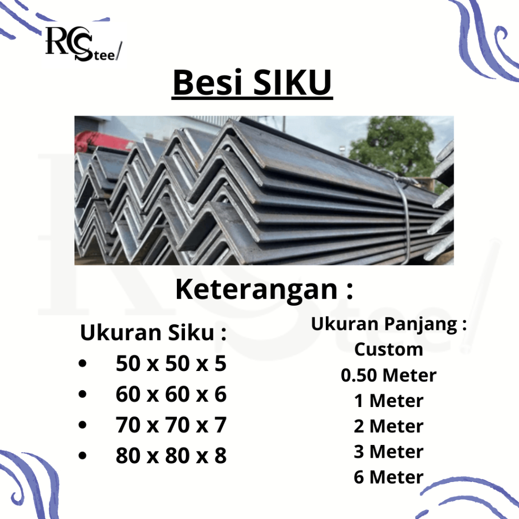 Jual Besi Siku 60 x 60 x 6 x 6 Meter | Shopee Indonesia