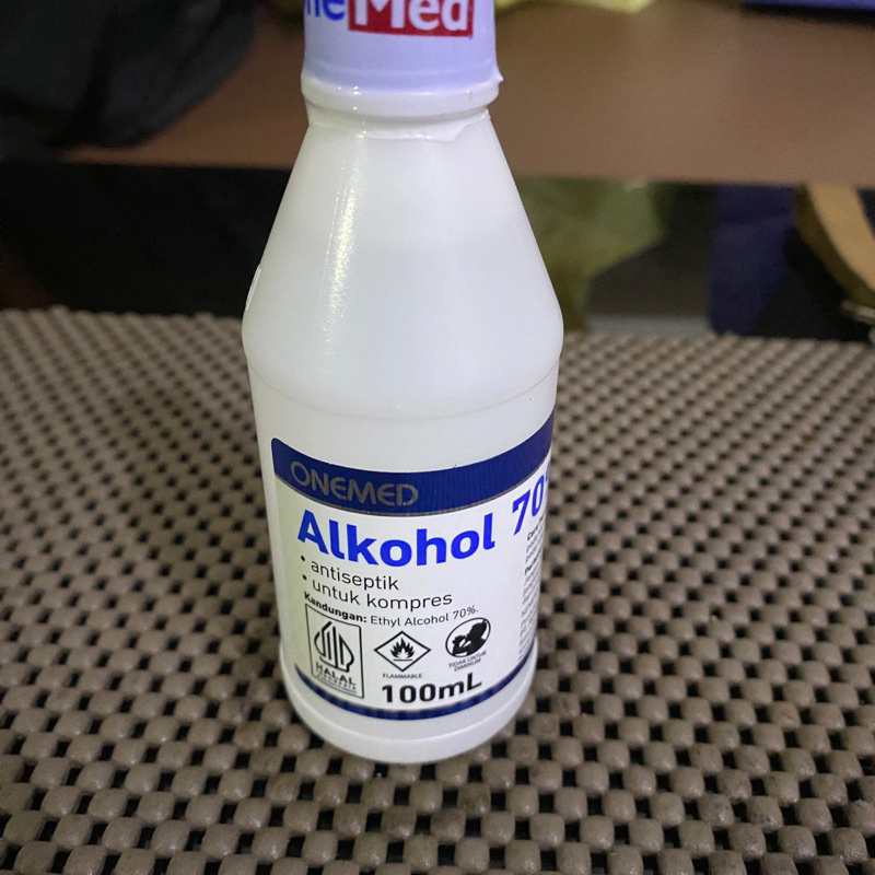 Jual Alkohol 70% Onemed 100ml / Dental Alcohol Cairan Antiseptik ...