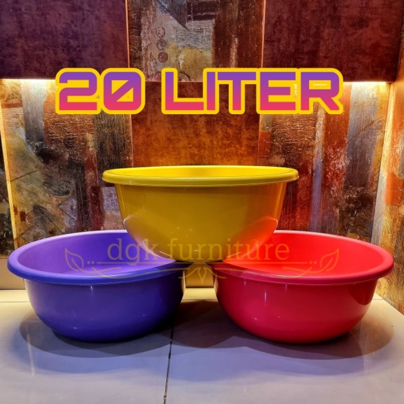 Jual Baskom Waskom Basin Bak Ember Wadah Bulat Adonan Nyuci Cuci Rendam ...