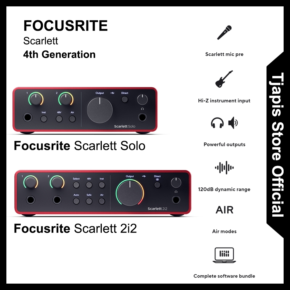 Jual FOCUSRITE SCARLETT 2i2 3rd 4rd | FOCUSRITE SCARLETT SOLO and DUAL ...