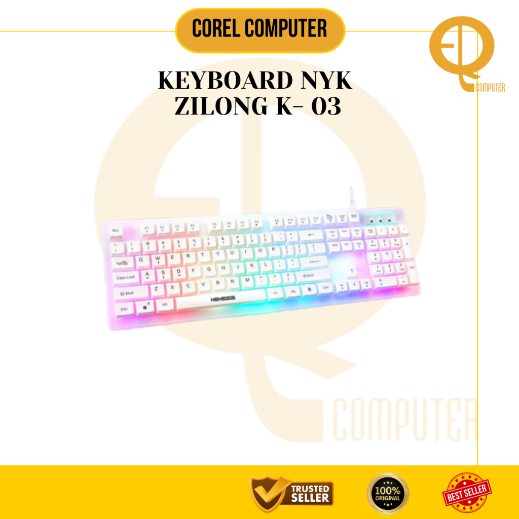 Jual Keyboard Membrane Pudding Case Full RGB NYK Nemesis Zilong K-03 ...