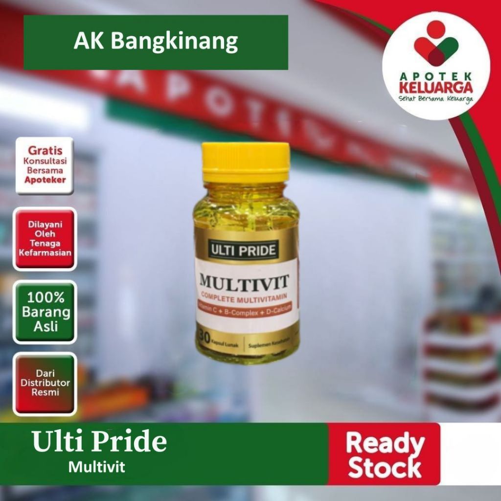 Jual ULTIPRIDE MULTIVIT 30 KAPSUL #MULTIVITAMIN | Shopee Indonesia