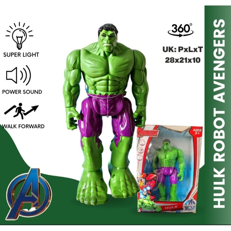 Jual Mainan Robot Hulk Avengers Hulkbuster Bisa Jalan / Robot Hulk Bisa ...