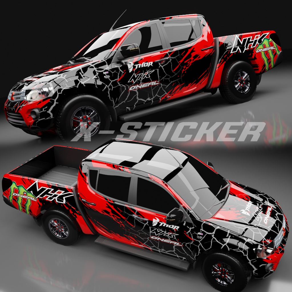 Jual sticker decal full body hilux trton | Shopee Indonesia